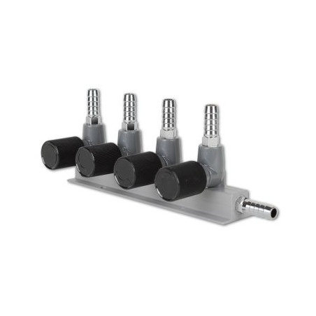 9 mm Luftverteiler 2 bis 4-fach mit Drehknopf Kaufen | Teichshop